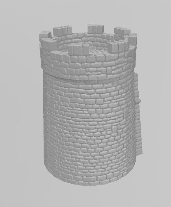 AOP-FRT: Fortification- Tower Corner (90 deg) – Diabolical Terrain
